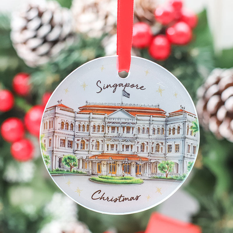 Christmas Ornaments [Coloured Glass] | Raffles Hotel – Ginger Lily